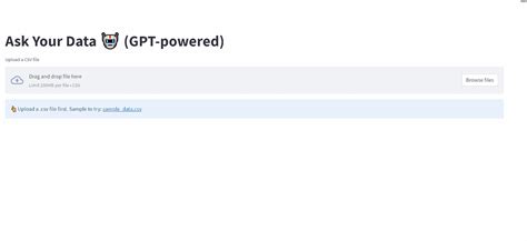 Ask Your Data App GPT Powered Show The Community Streamlit