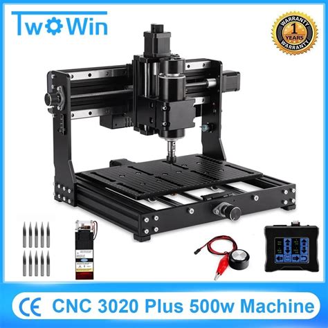 CNC 3 Axis Wood Router 3020 Plus With 500W Spindle GRBL Control DIY Laser Engraving Machine