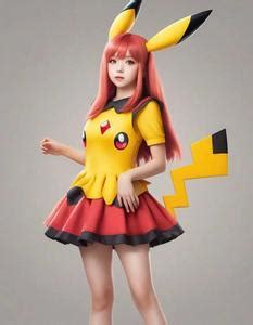 T Pikachu Costume Fancy Dress Face Swap Insert Your Face Id