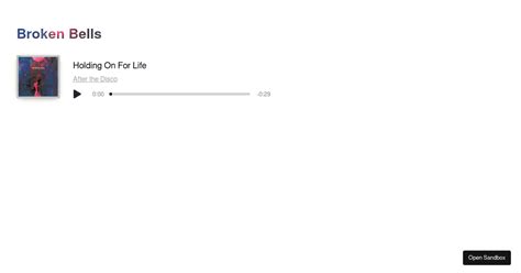 Audio Player Component Codesandbox