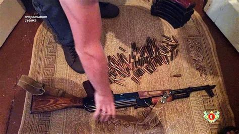 Незаконные приобретение хранение огнестрельного оружия и боеприпасов вменяется жителю г