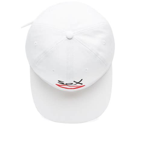 Sex Skateboards Logo 6 Panel Cap White End