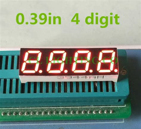 20pcs 4bit 4 Bit Common Cathode Positive Digital Tube 039 039in Red Led Display 7 Segment