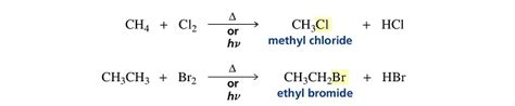 Radical Halogenation Of Alkanes Organic Chemistry Socratic