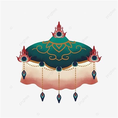 Dunhuang Pattern Canopy Charm Dunhuang Pattern Texture Png