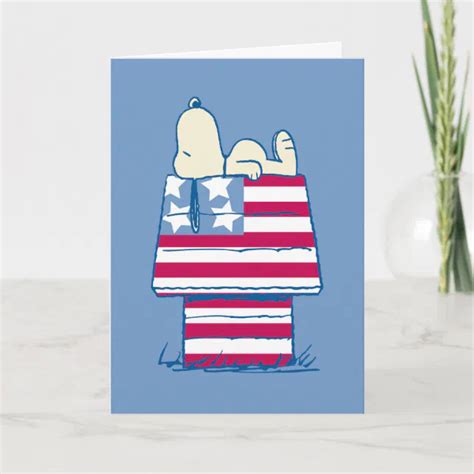 Snoopy 4th Of July Photo Holiday Card Zazzle