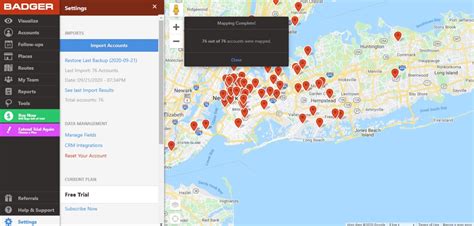 guide on how to import excel csv files into your account webapp badger maps
