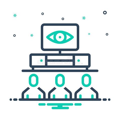 Mix Icon For Viewer Observer And Looker Stock Illustration Illustration Of Bystander Cinema