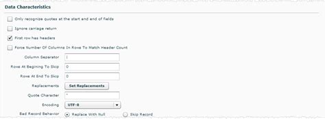 Setting Data Source Processing Properties