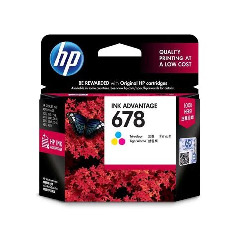 HP 678 Original Ink Cartridge Color