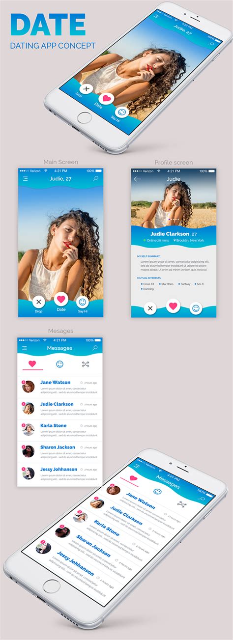 Dating App UI Concept On Behance