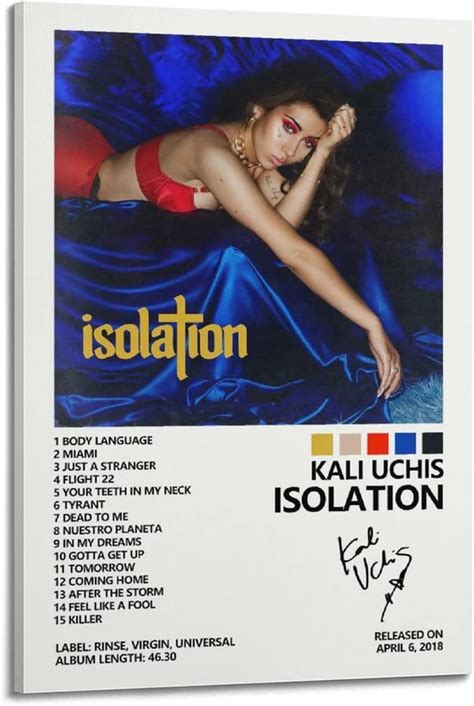 Suanye Kali Uchis Poster Isolation Album Cover Poster For