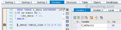 Abap 740 Table Expressions To Read And Modify Itab Line