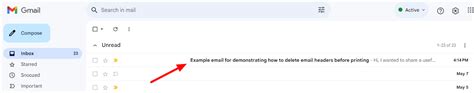 How To Print An Email From Gmail Without The Header