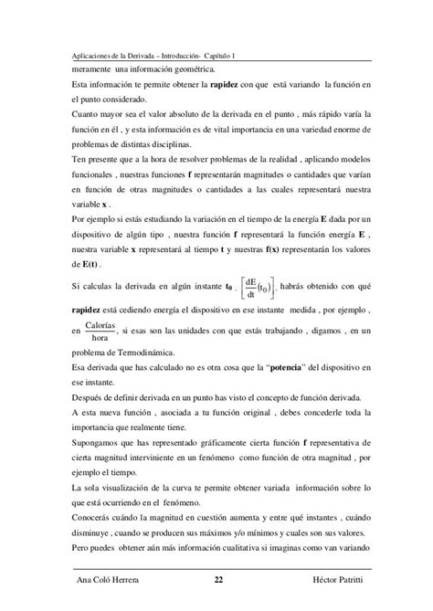 Aplicacion De Las Derivadas En La Fisica Ecer