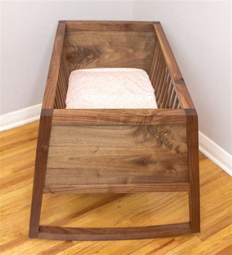 Walnut Rocking Bassinet Lumberjocks Woodworking Forum Rocking