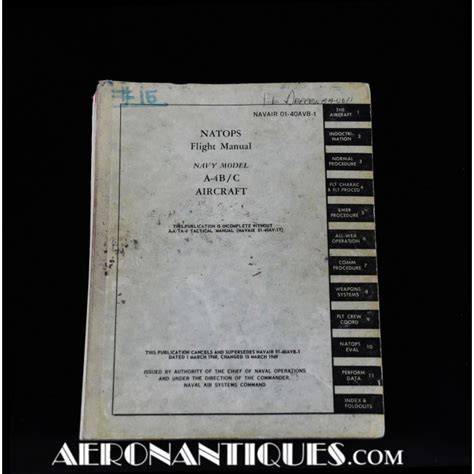 Natops A 4 Skyhawka4 Skyhawk Manualskyhawk Flight Manualnatops Manual