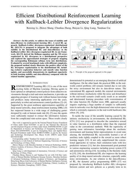 Pdf Efficient Distributional Reinforcement Learning With Kullback Leibler Divergence