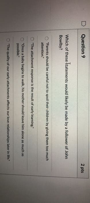 Solved D Question 9 2 Pts Which Of These Statements Would