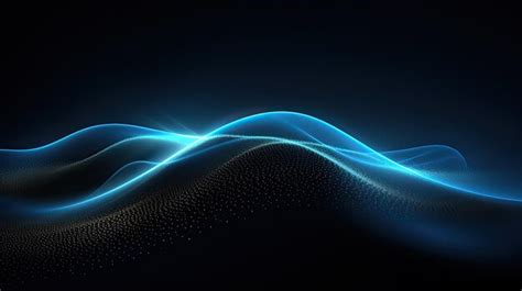 Premium Photo Abstract Blue Network Technology Lines And Networks Background