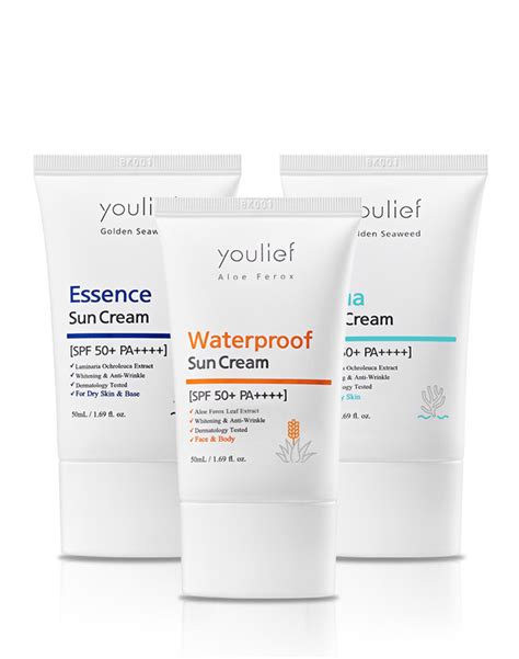 유리프 데일리 선크림 50ml 아쿠아에센스워터프루프 택 1