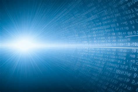 Premium Photo Binary Code Pattern Abstract Blue Backgroundfuturistic Particles For