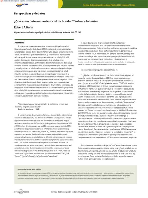 Hahn 2021 What Is A Social Determinant Of Health Back To Ba 1 En