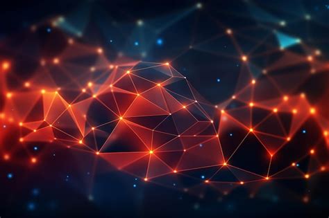 premium photo abstract plexus technology futuristic network background