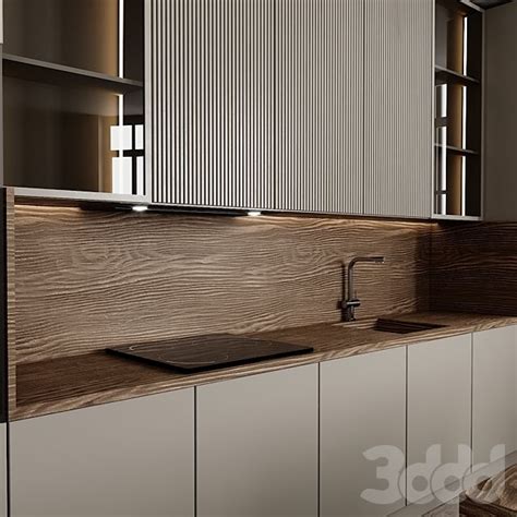 3d модели скачать на Дизайн домашнего интерьера Интерьер кухни Интерьер