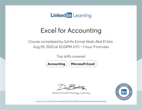 Sohila Esmat Abdo Abd El Aziz On Linkedin Certificate Of Completion