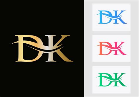 Letter Dk Logo Design Dk Logotype Template 23127289 Vector Art At Vecteezy