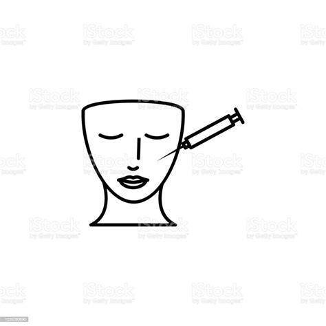 사출 아이콘입니다 모바일 개념 및 웹 응용 프로그램에 대 한 성형 수술 아이콘의 요소입니다 웹 및 모바일 선 주입 아이콘을 사용할 수 있습니다 간호사에 대한 스톡 벡터 아트