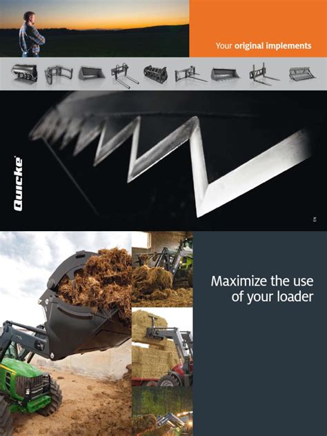 Quicke Implement Leaflet New Pdf Tractor Loader Equipment