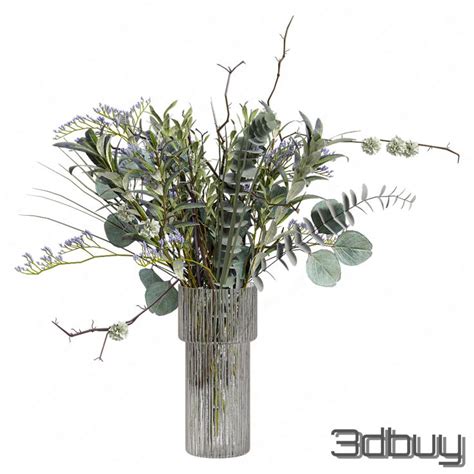 3d модель Декоративный букет из растений 143556