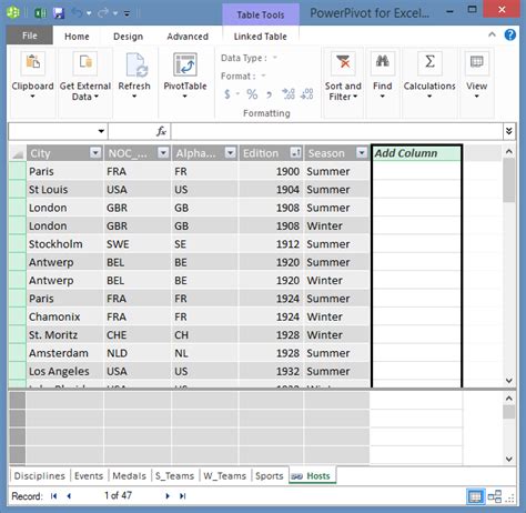 Tutorial Extend Data Model Relationships Using Excel Power Pivot And Dax Microsoft Support