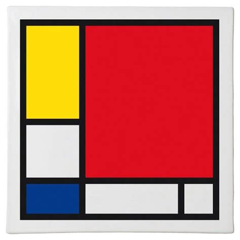 Composition In Red Yellow And Blue1926 몬드리안 구조주의 색깔을 흰색 검정색 빨간색 노란색 파란색 5가지만 사용하고 대각선을
