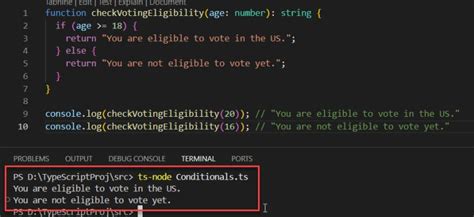 Typescript If Else Conditional Logic