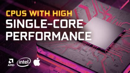 CPUs With The Highest Single Core Performance Updated List