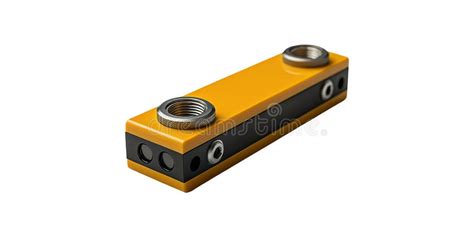 Industrial Sensor Block With Connectors Precision Measurement And Automation Component Isolated