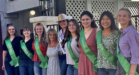 2024 Calaveras Rodeo Queen And Miss Calaveras Contestants At The Cabin