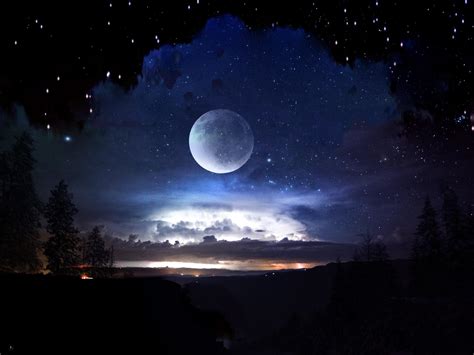 Full Moon And Stars Wallpapers Top Free Full Moon And Stars