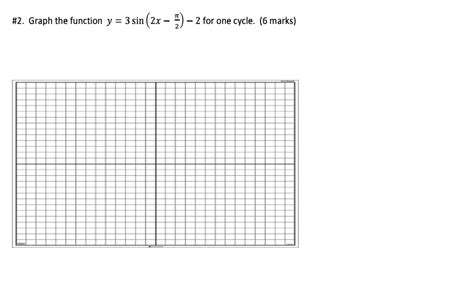 solved 2 graph the function y 3sin 2x−2π −2 for one