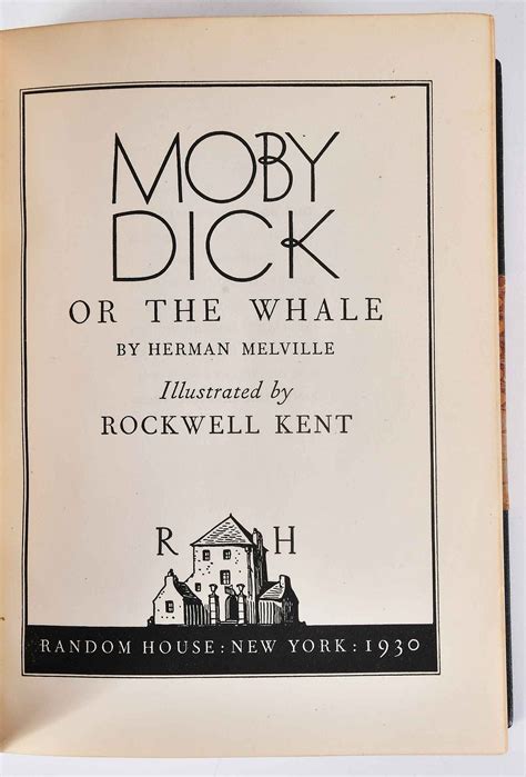 Moby Dick By Herman Melville Illustrated By Rockwell Kent Sold At