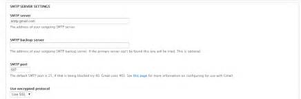 Emails Smtp Configuration Issue In Drupal 7 Drupal Answers