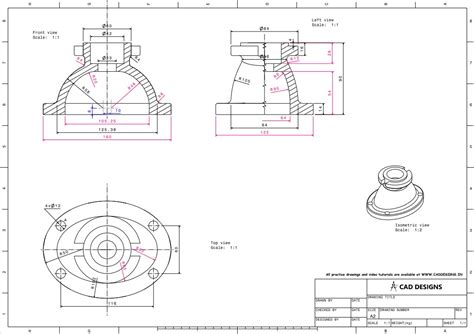Autocad 2d Drawings For Practice