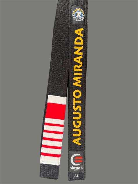 element custom master belt black bkk fight gear