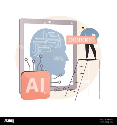 artificial intelligence abstract concept vector illustration stock