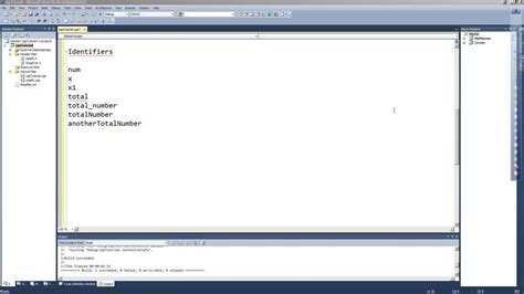 Programming In C And C Episode 0007 Identifiers And Variables Youtube