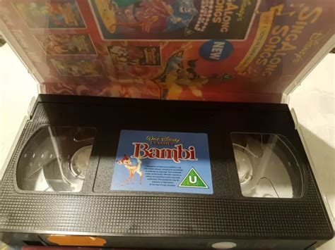 Disney Vhs Aladdin Bambi Lion King Jungle Book Snow White Picclick Uk