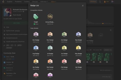 Leetcode Annualbadge Streak Achievement Consistency Dsa Rishabh Devbanshi 42 Comments